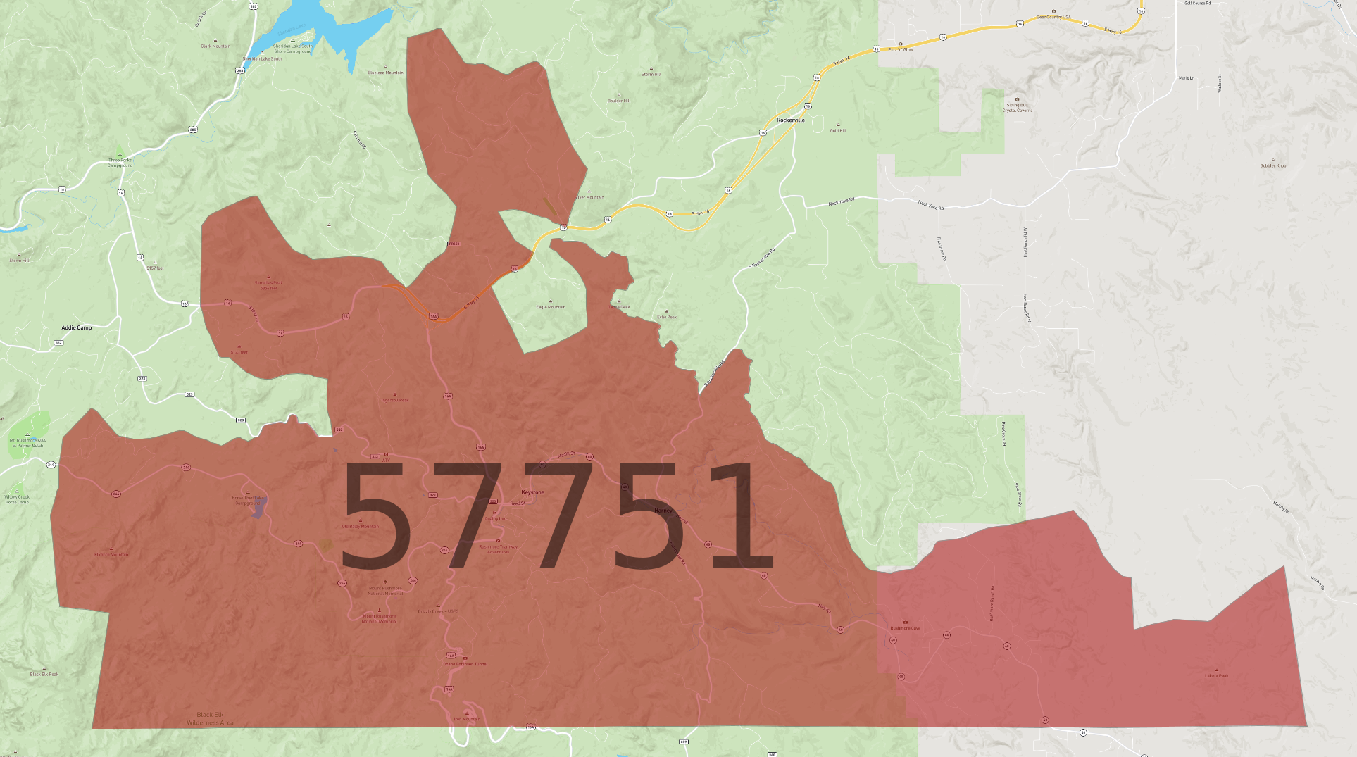 Zip Code 57751 - AtlasBig.com