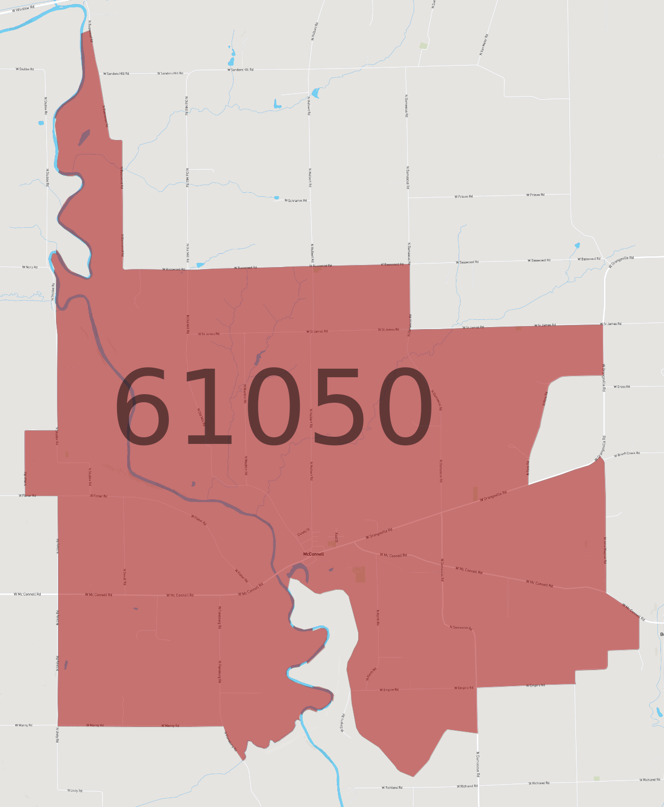 Zip Code 61050 - AtlasBig.com