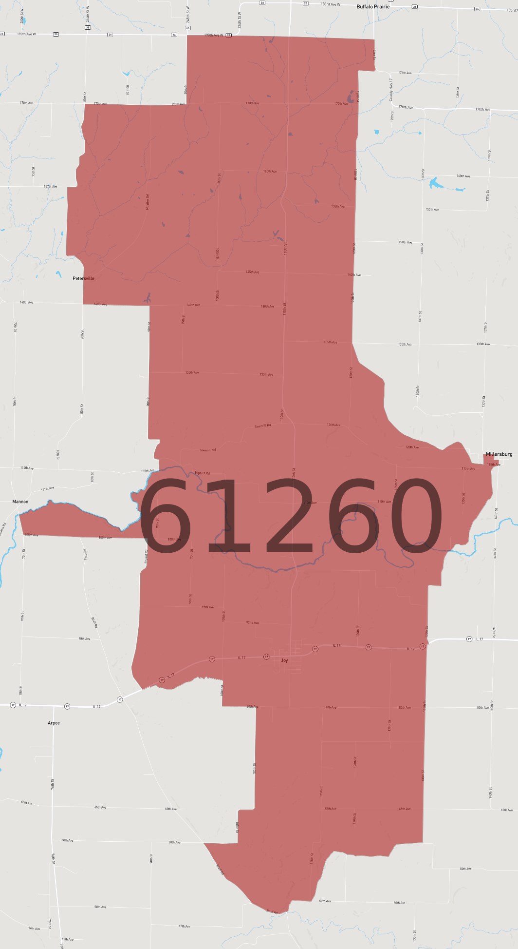 Zip Code 61260 - AtlasBig.com