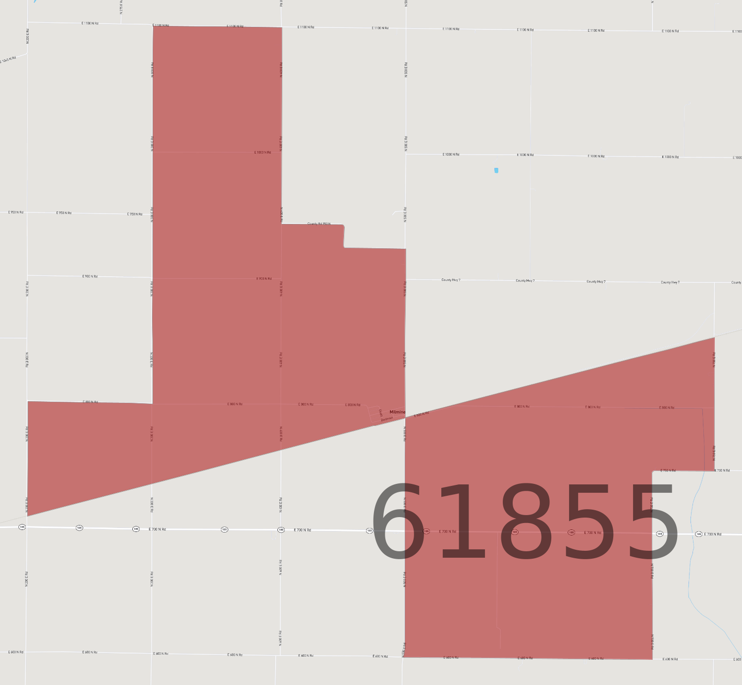 Zip Code 61855 - AtlasBig.com