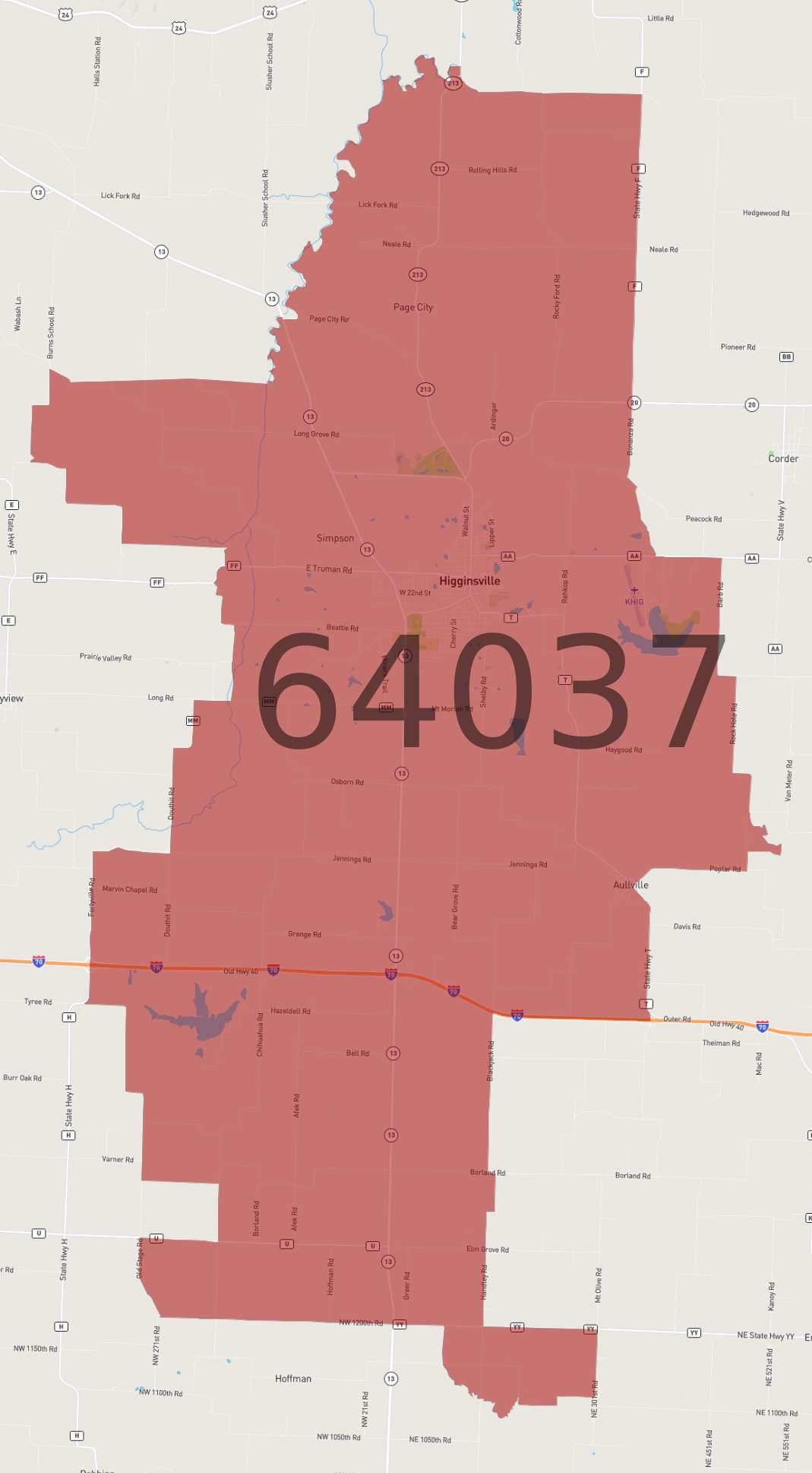 Zip Code 64037 - AtlasBig.com