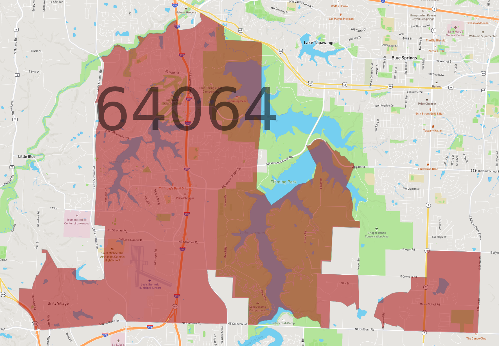 Zip Code 64064 - AtlasBig.com