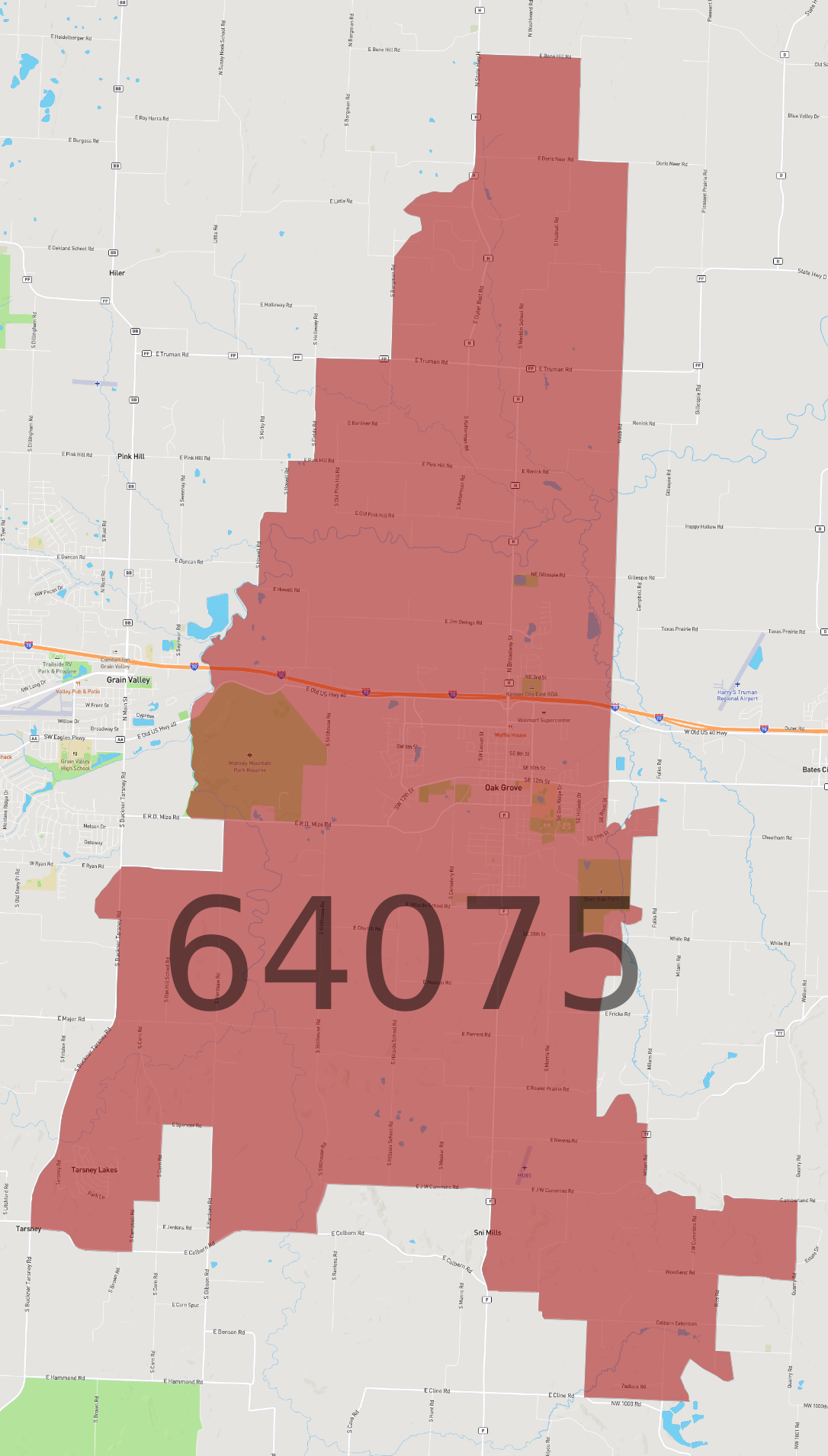 Zip Code 64075 - AtlasBig.com