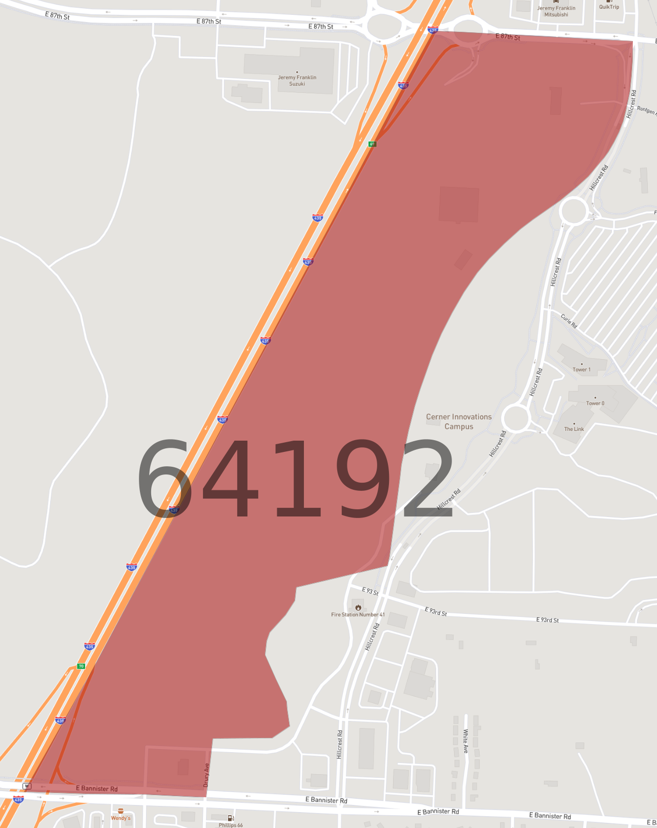 Zip Code 64192 - AtlasBig.com