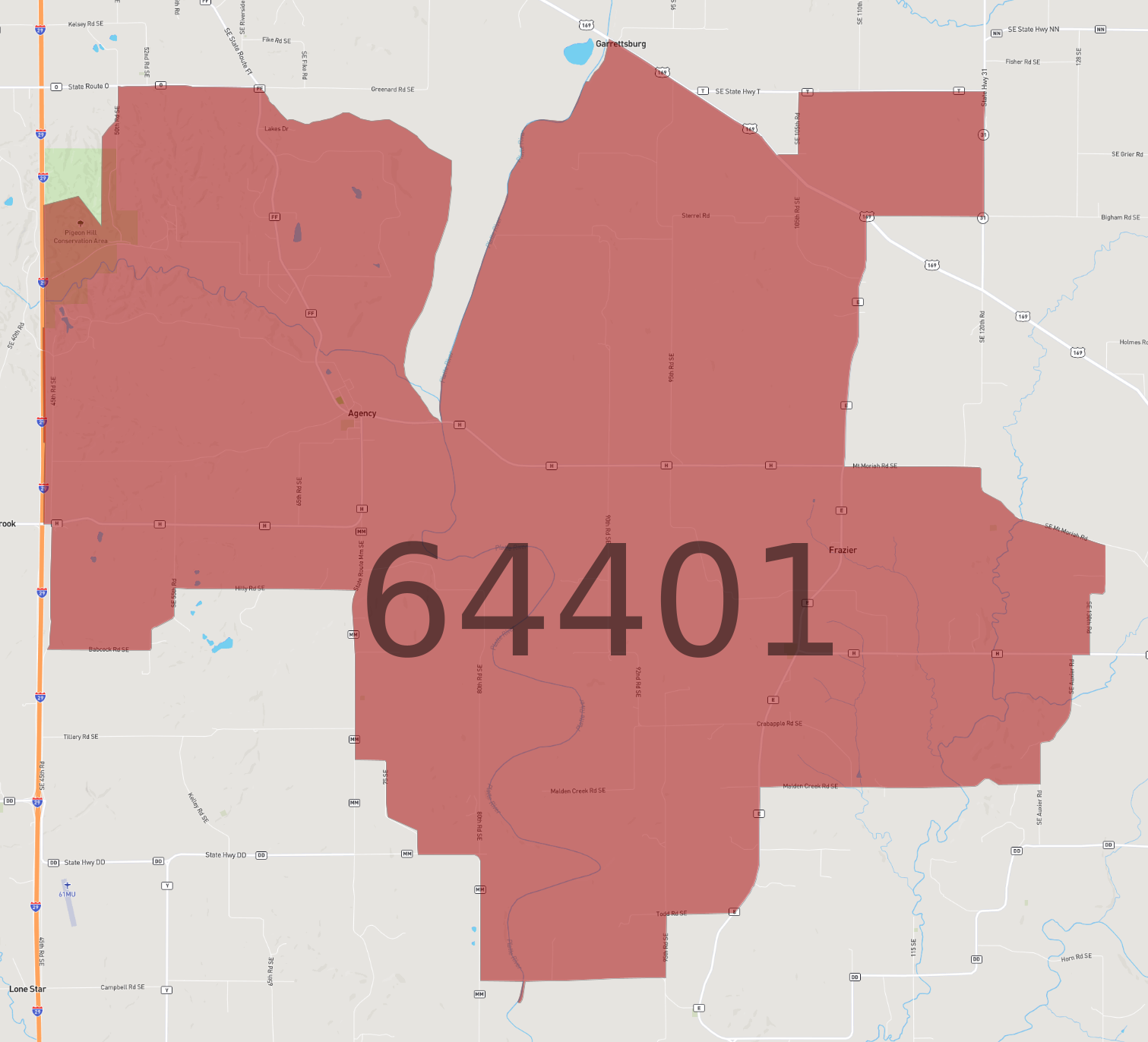 Zip Code 64401 - AtlasBig.com