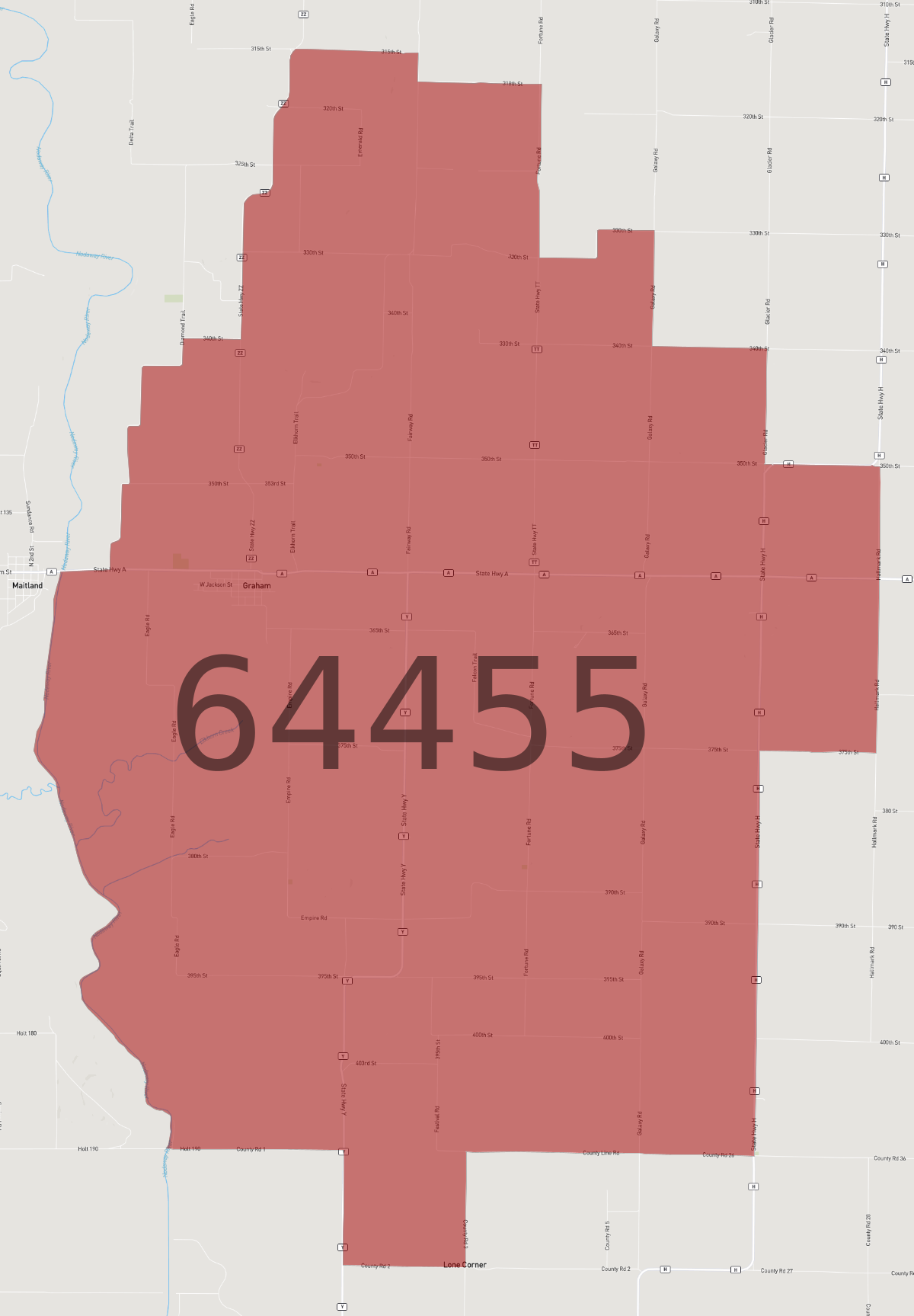 Zip Code 64455 - AtlasBig.com