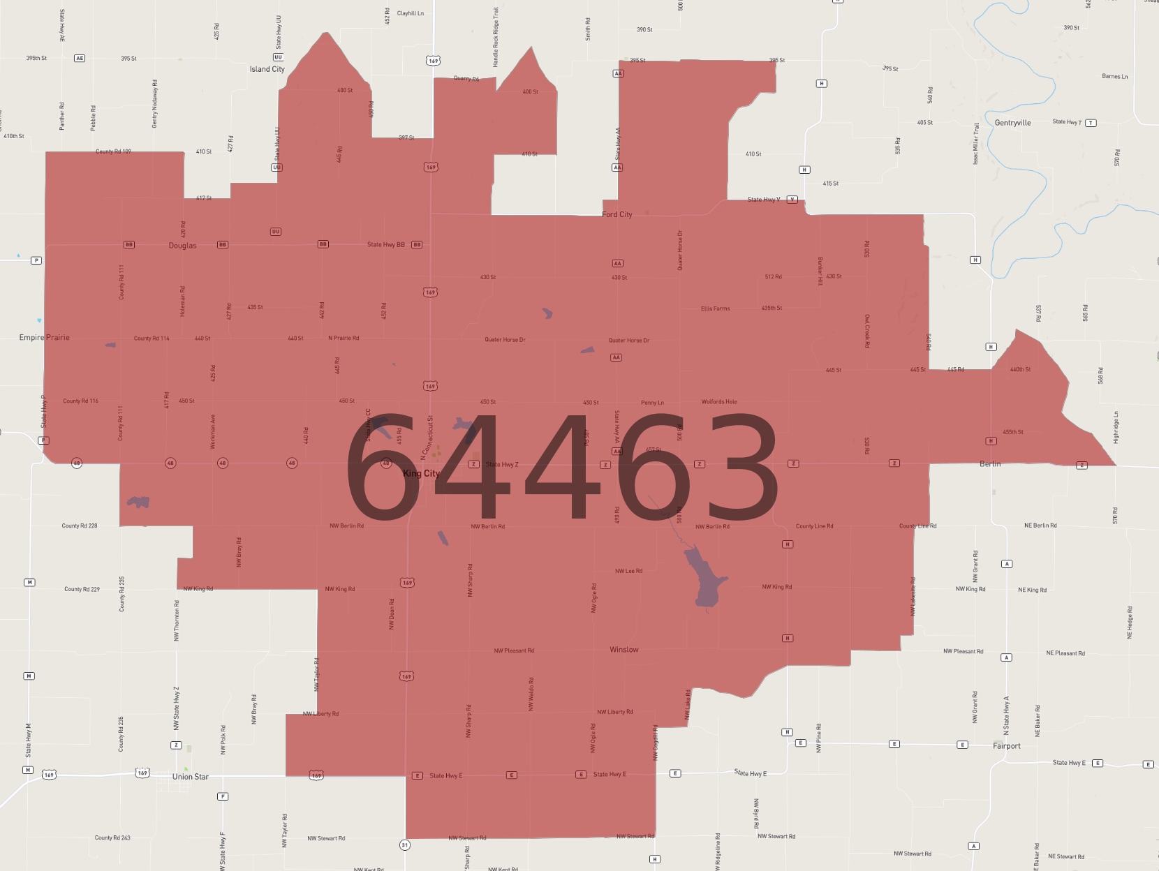 Zip Code 64463 - AtlasBig.com