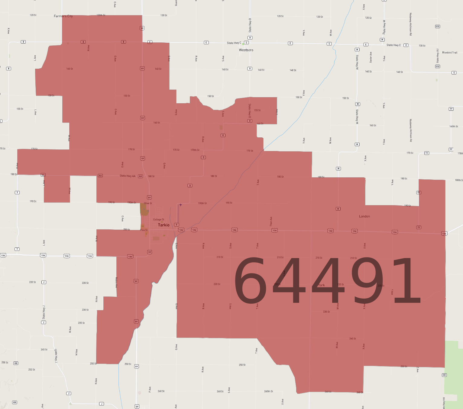 Zip Code 64491 - AtlasBig.com