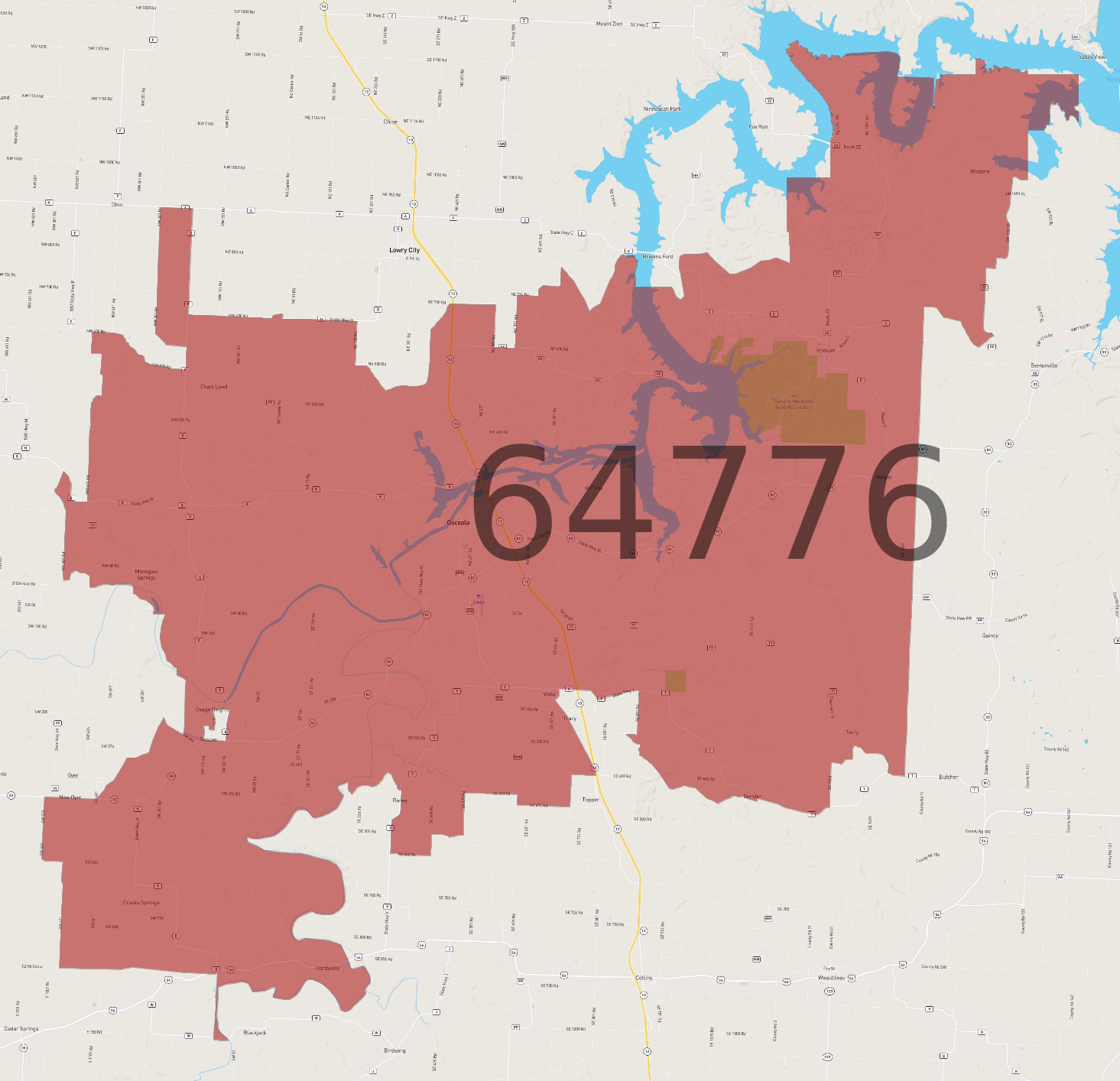 Zip Code 64776 - AtlasBig.com