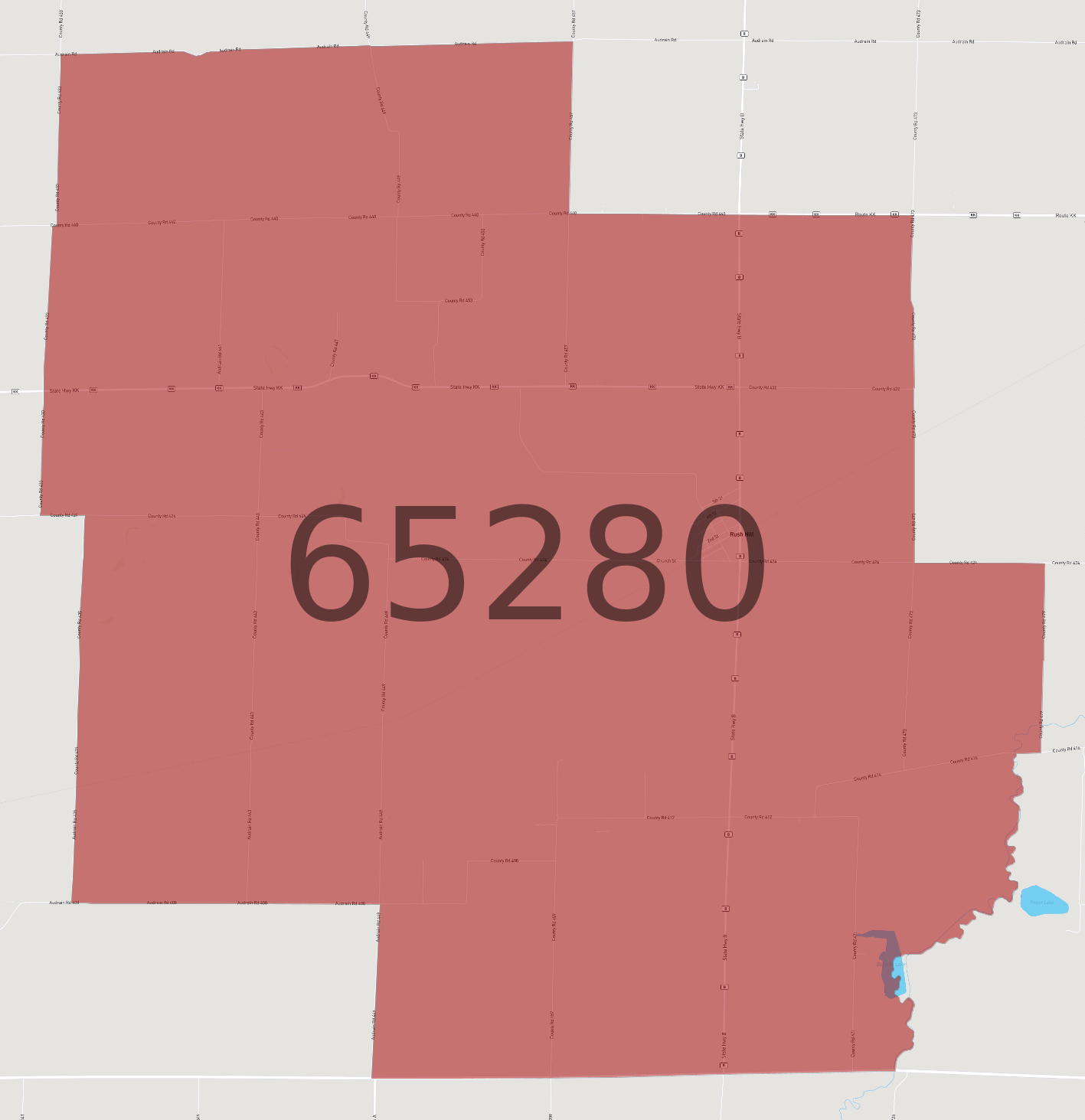 Zip Code 65280 - AtlasBig.com