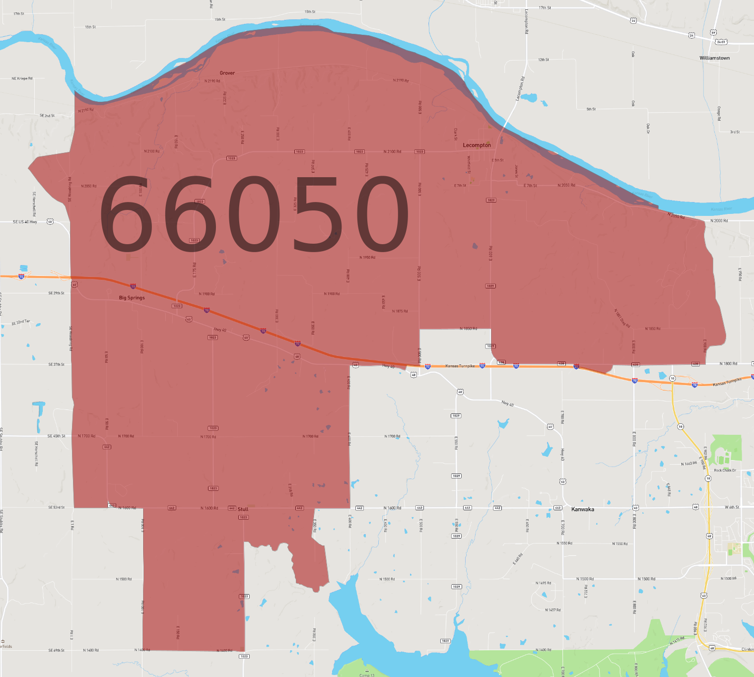 Zip Code 66050 - AtlasBig.com