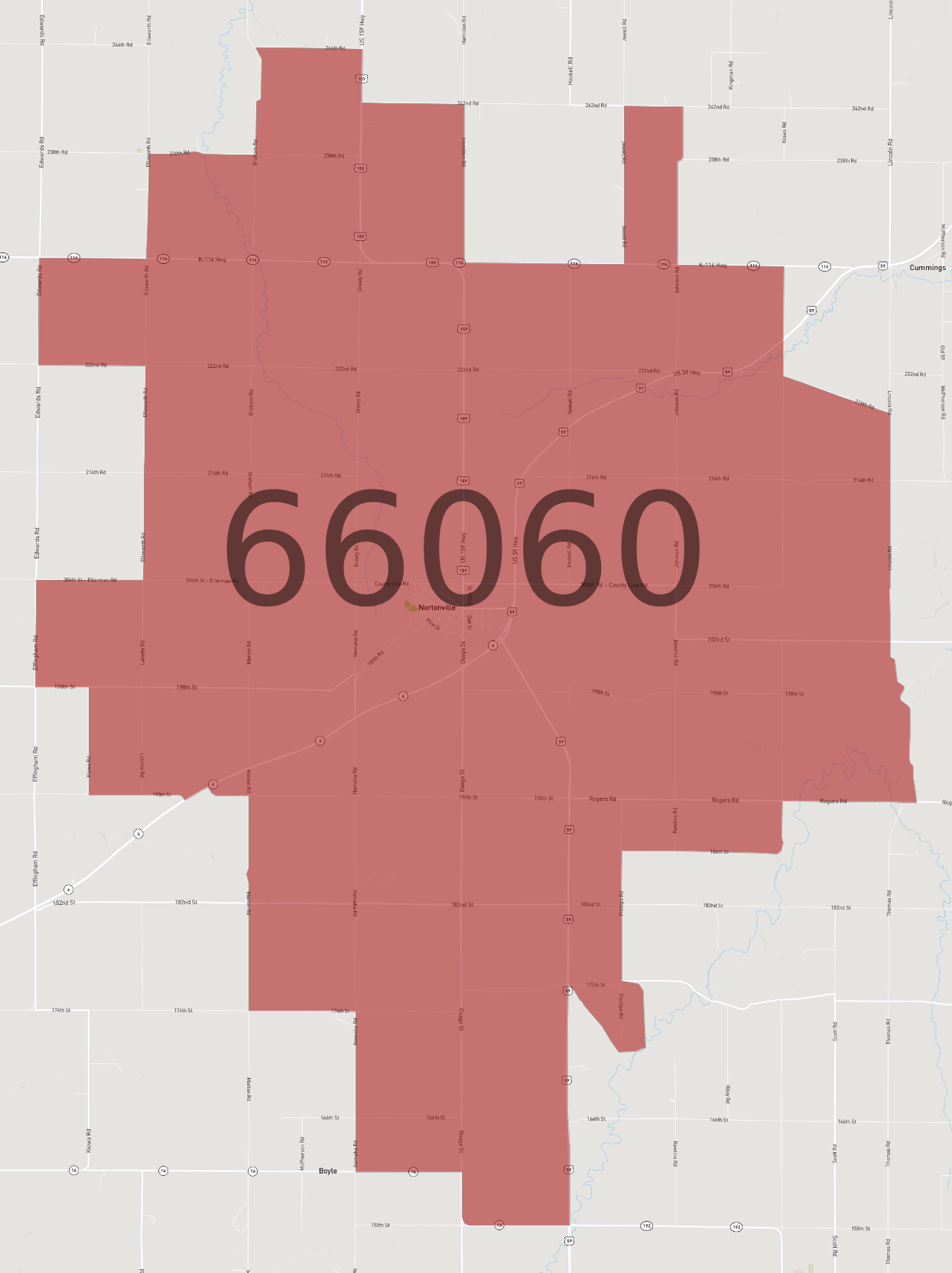 Zip Code 66060 - AtlasBig.com