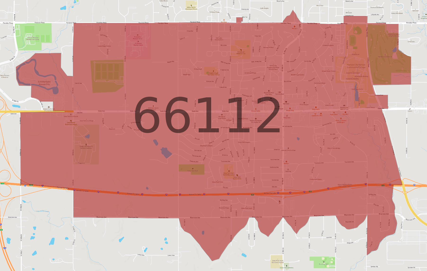 Zip Code 66112 - AtlasBig.com