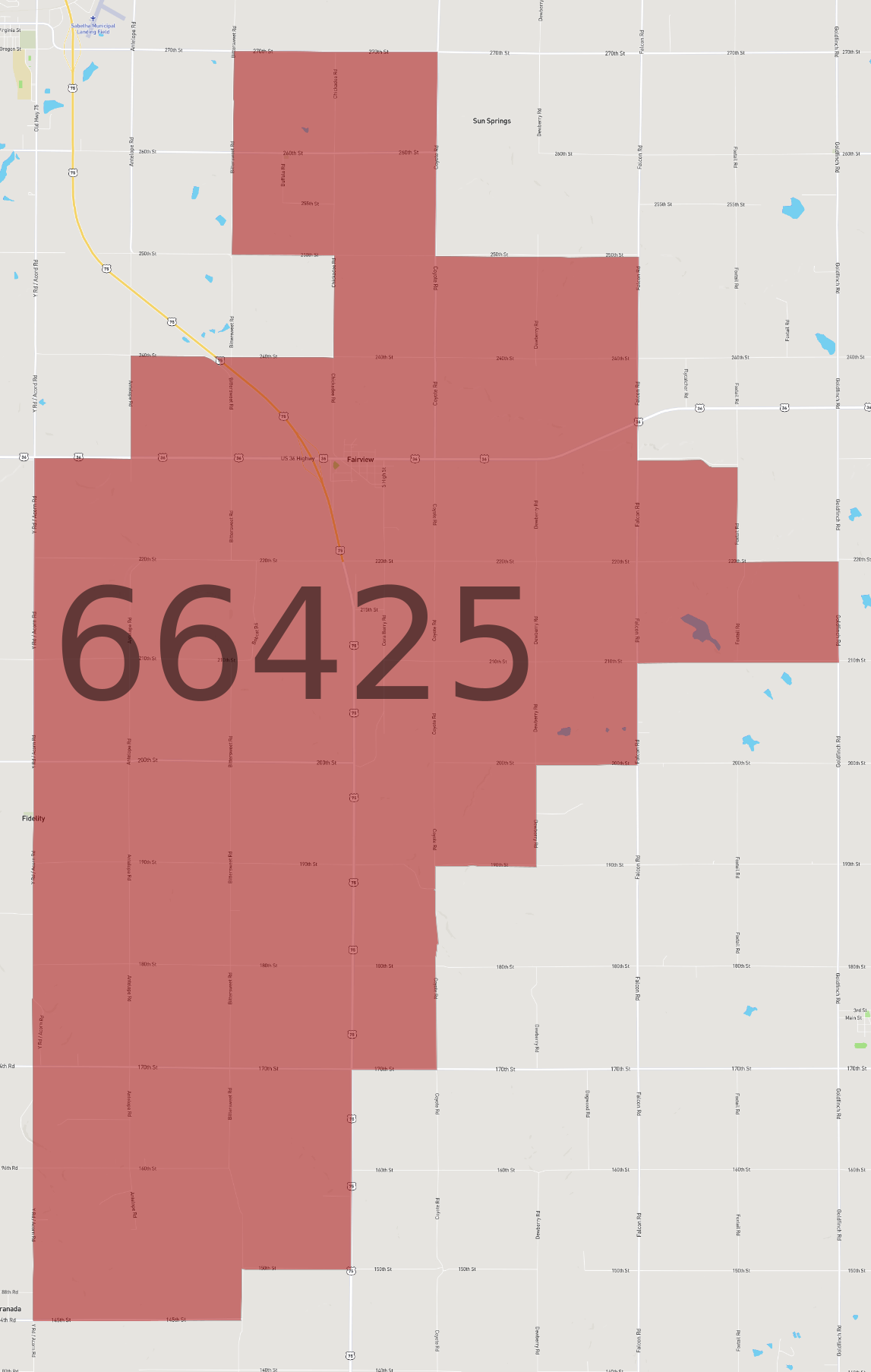 Zip Code 66425 - AtlasBig.com