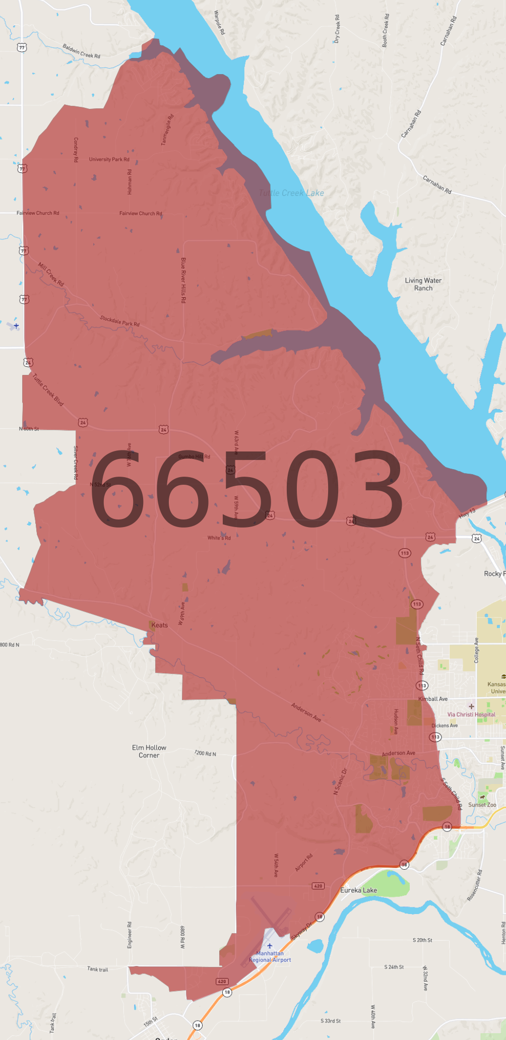 Zip Code 66503 - AtlasBig.com