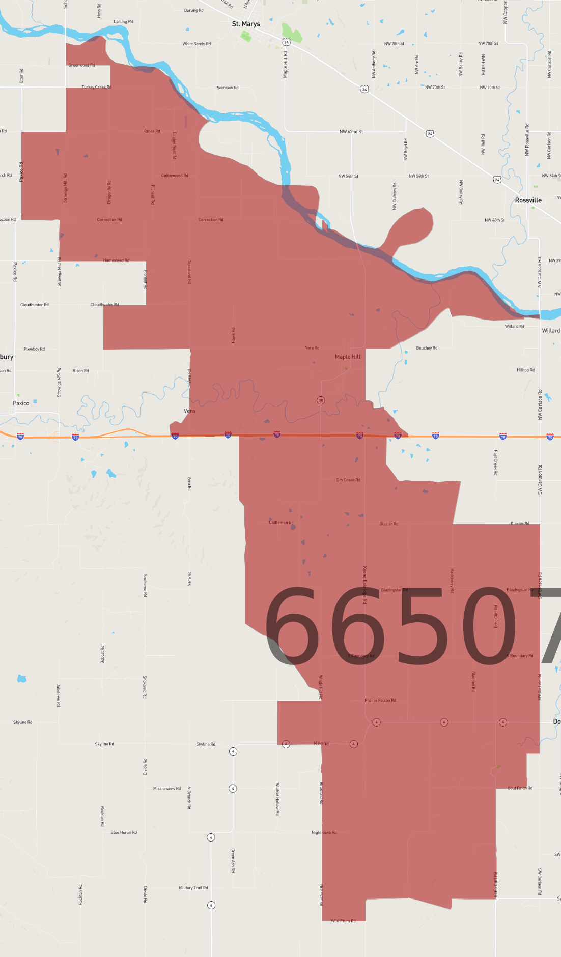 Zip Code 66507 - AtlasBig.com