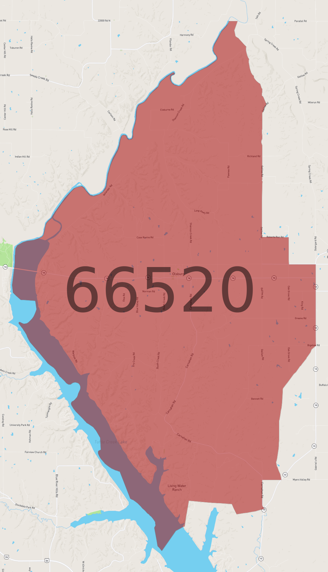 Zip Code 66520 - AtlasBig.com