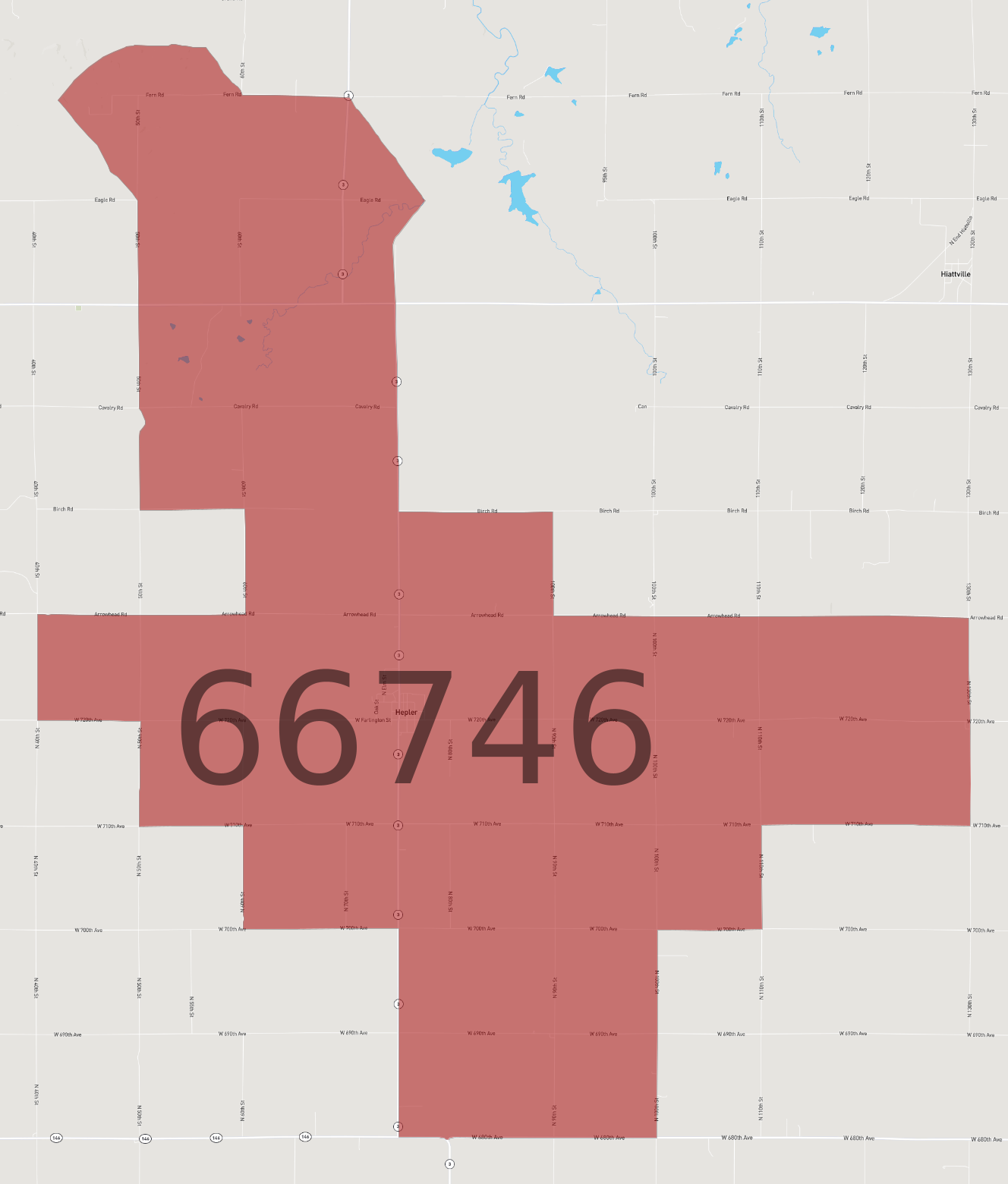 Zip Code 66746 - AtlasBig.com