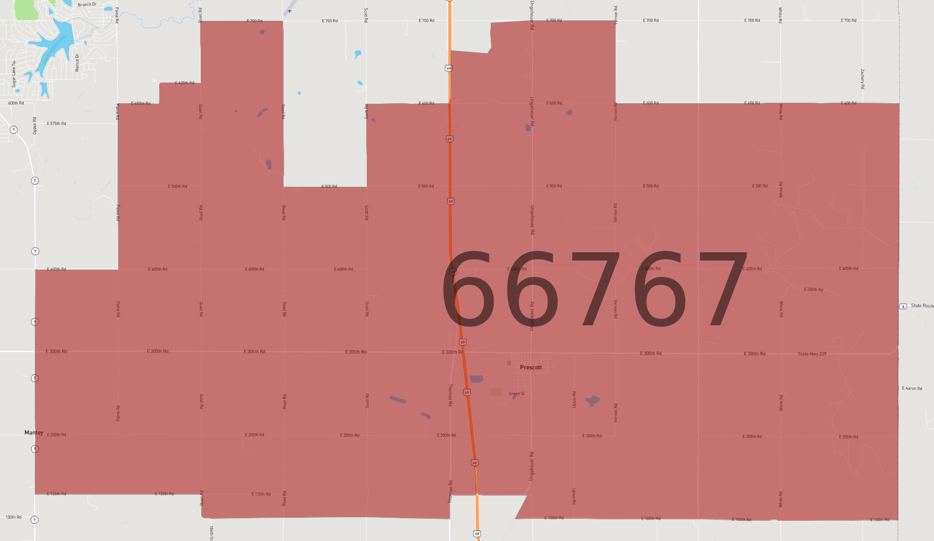 Zip Code 66767 - AtlasBig.com