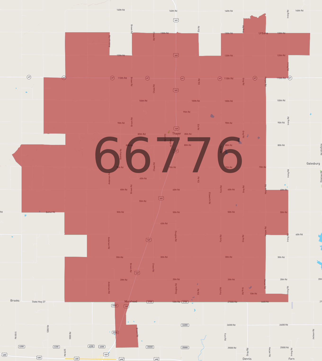 Zip Code 66776 - AtlasBig.com