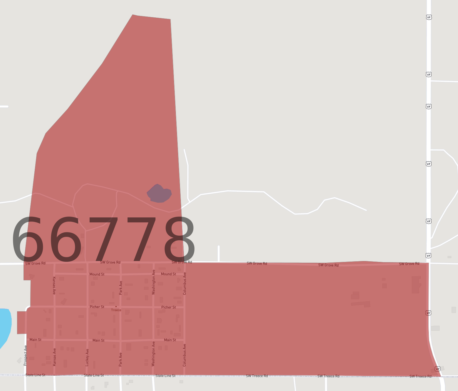 Zip Code 66778 - AtlasBig.com