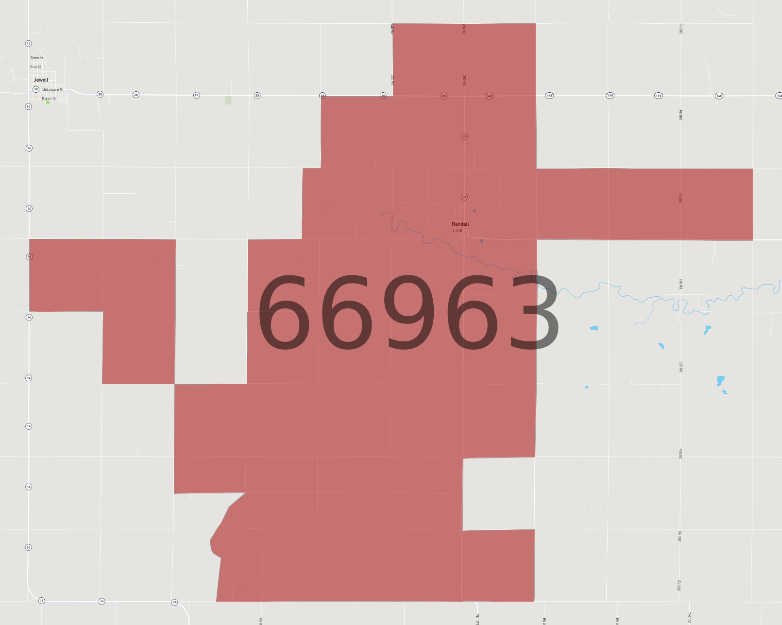 Zip Code 66963 - AtlasBig.com