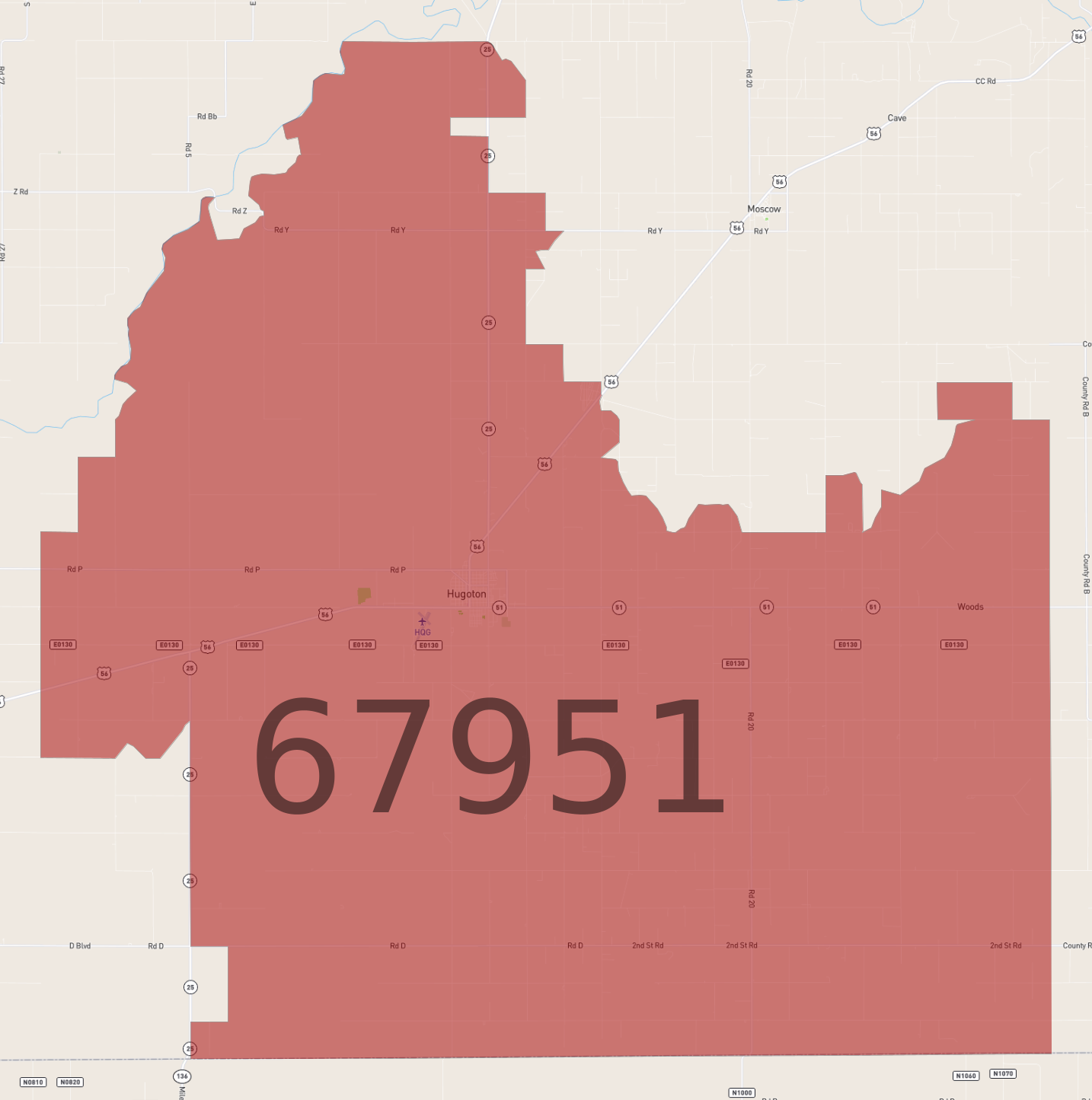Zip Code 67951 - AtlasBig.com