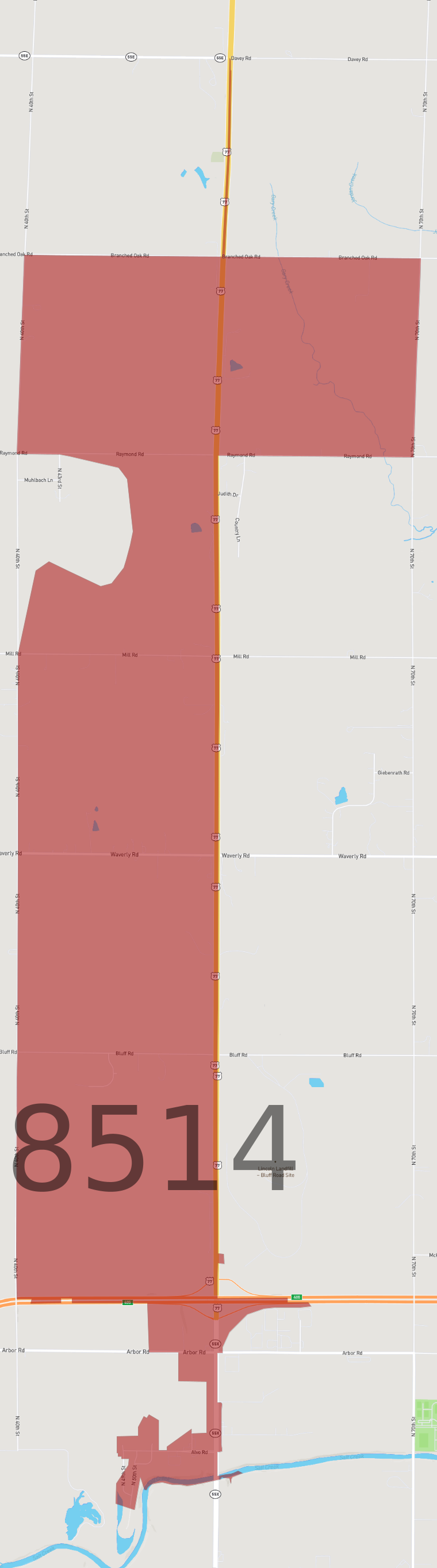 Zip Code 68514 - AtlasBig.com