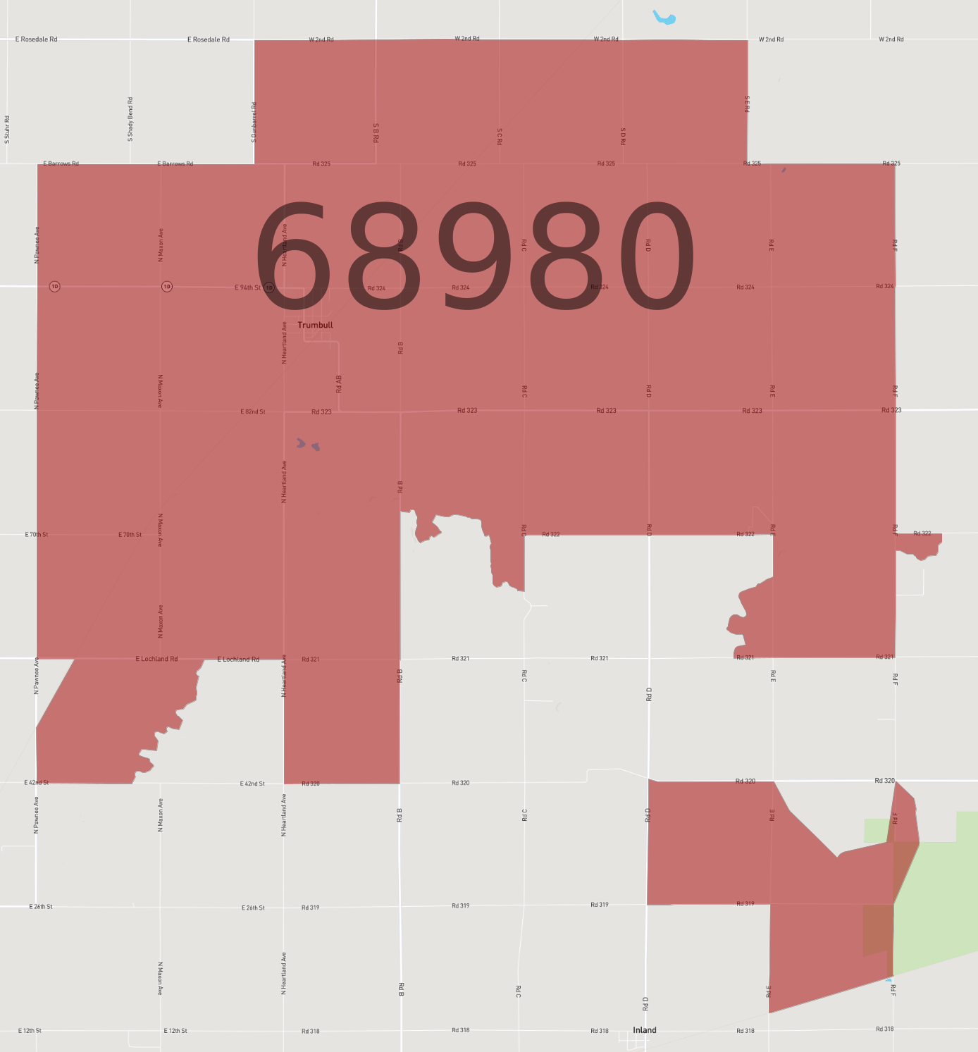 Zip Code 68980 - AtlasBig.com