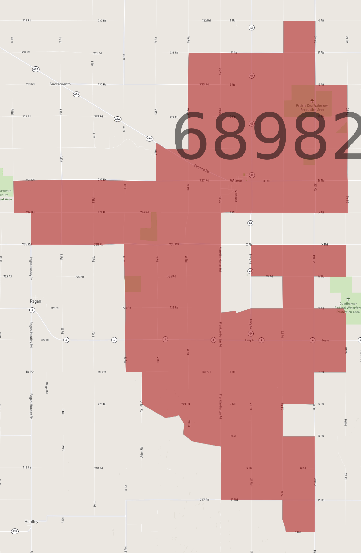 Zip Code 68982 - AtlasBig.com