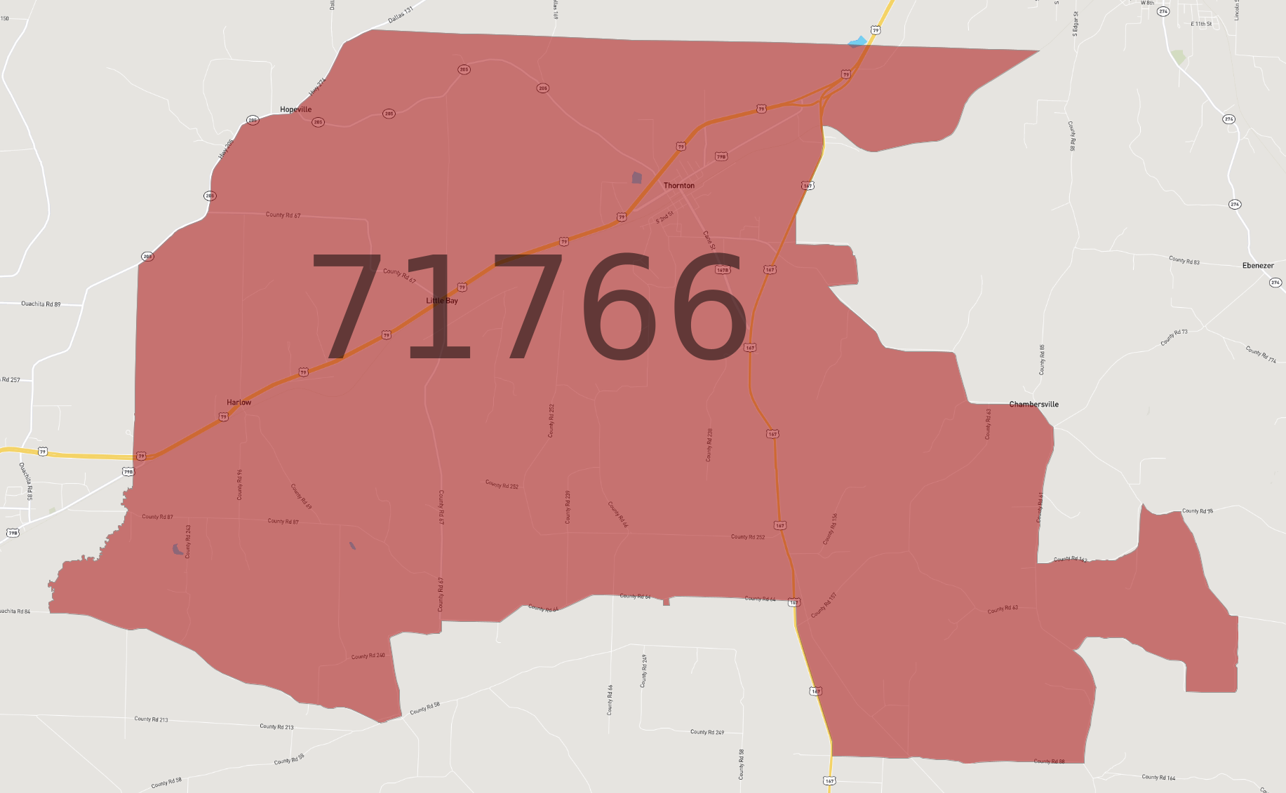 Zip Code 71766 - AtlasBig.com