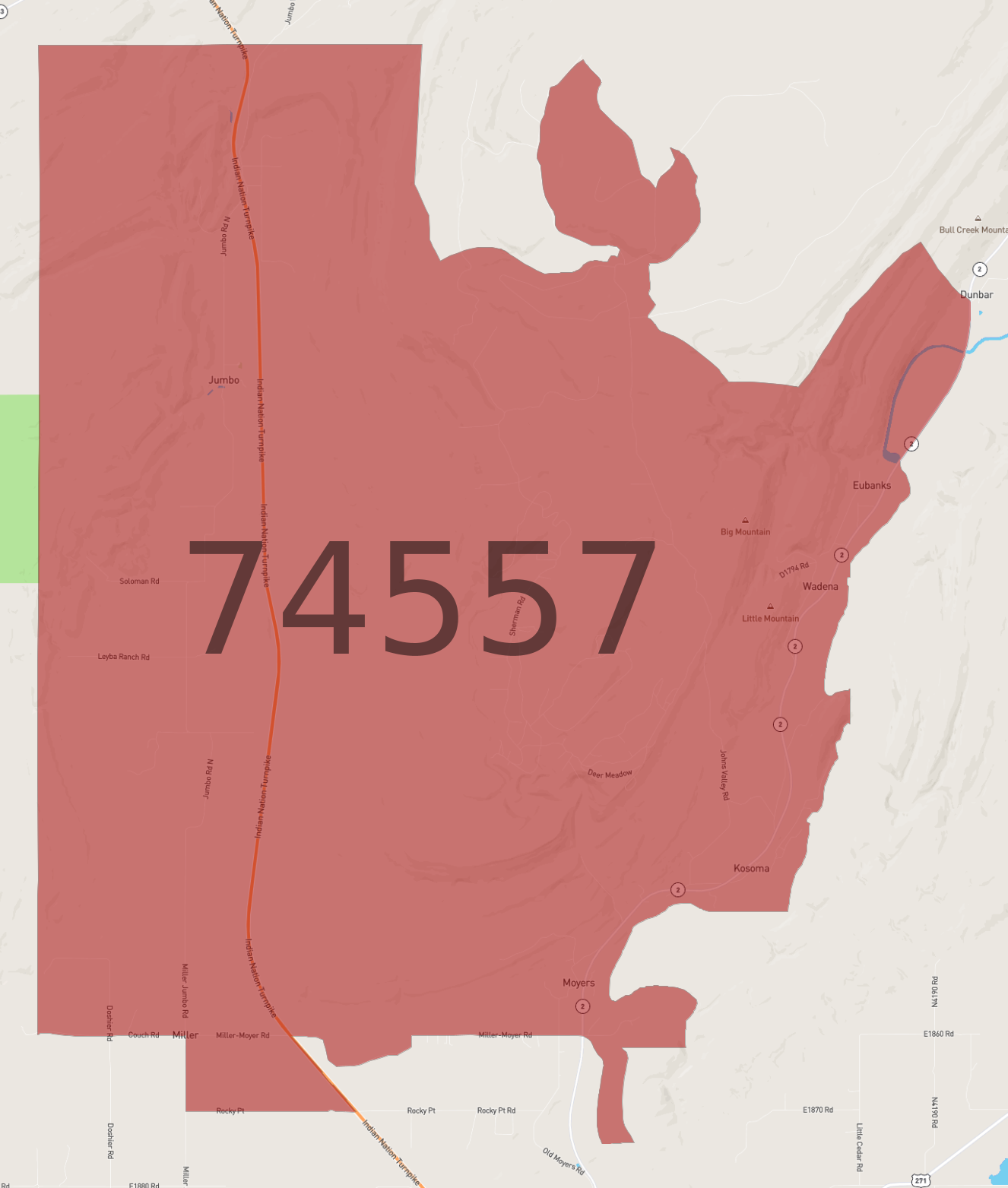 Zip Code 74557 AtlasBig zip-code-74557-atlasbig