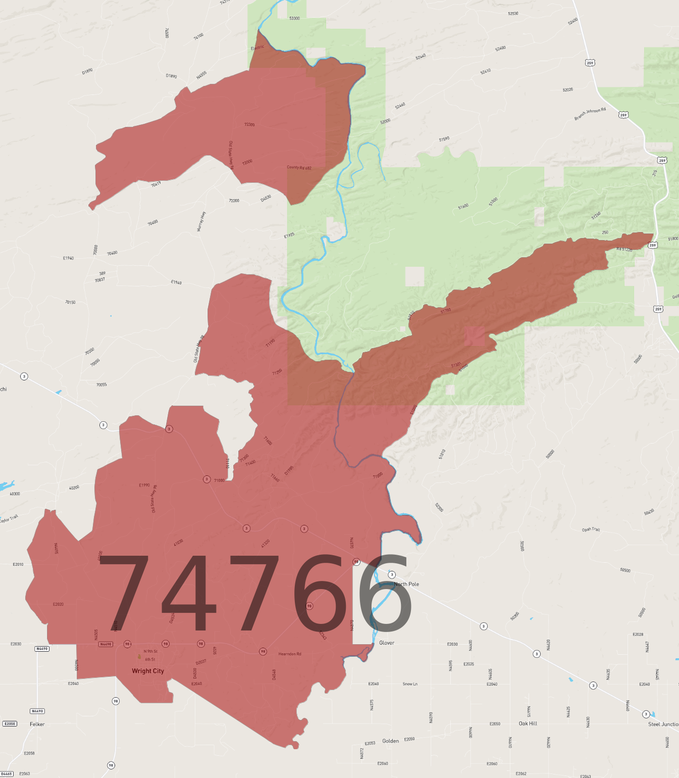 Zip Code 74766 AtlasBig zip-code-74766-atlasbig