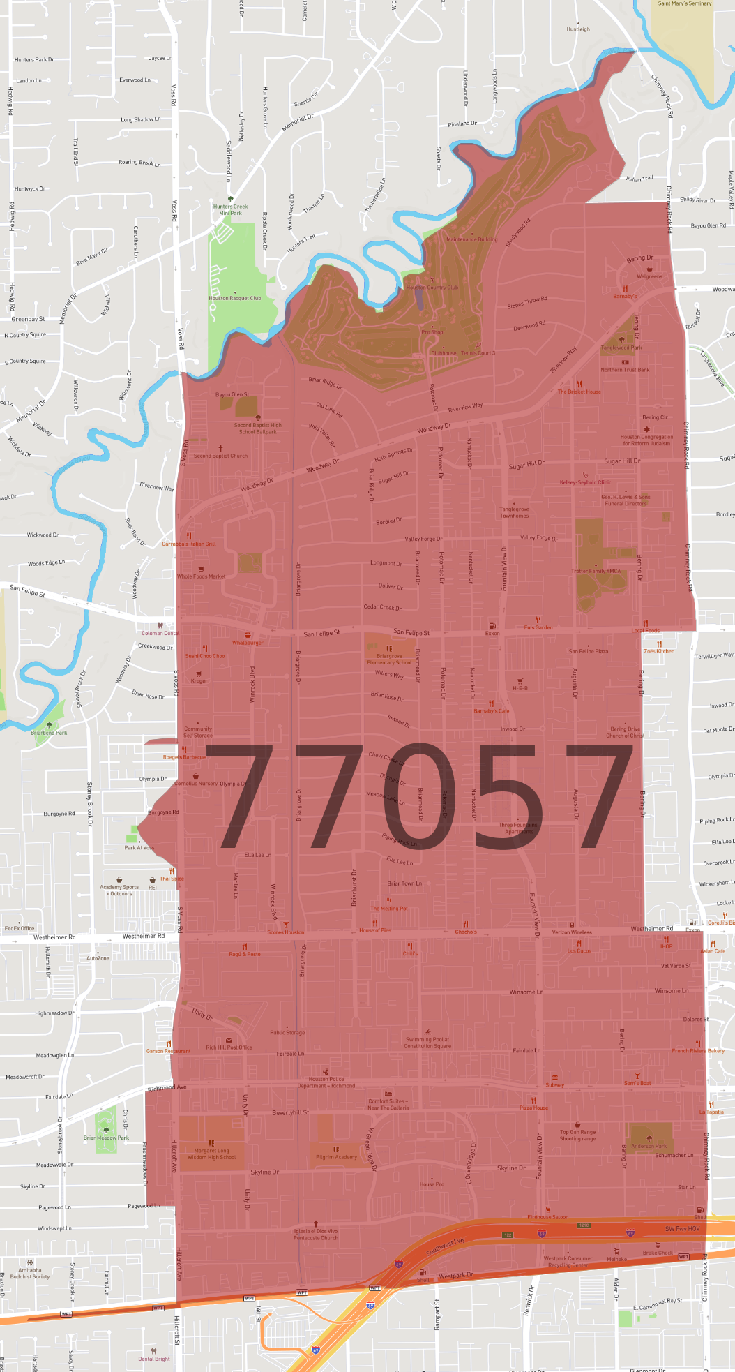 Zip Code 77057 - AtlasBig.com