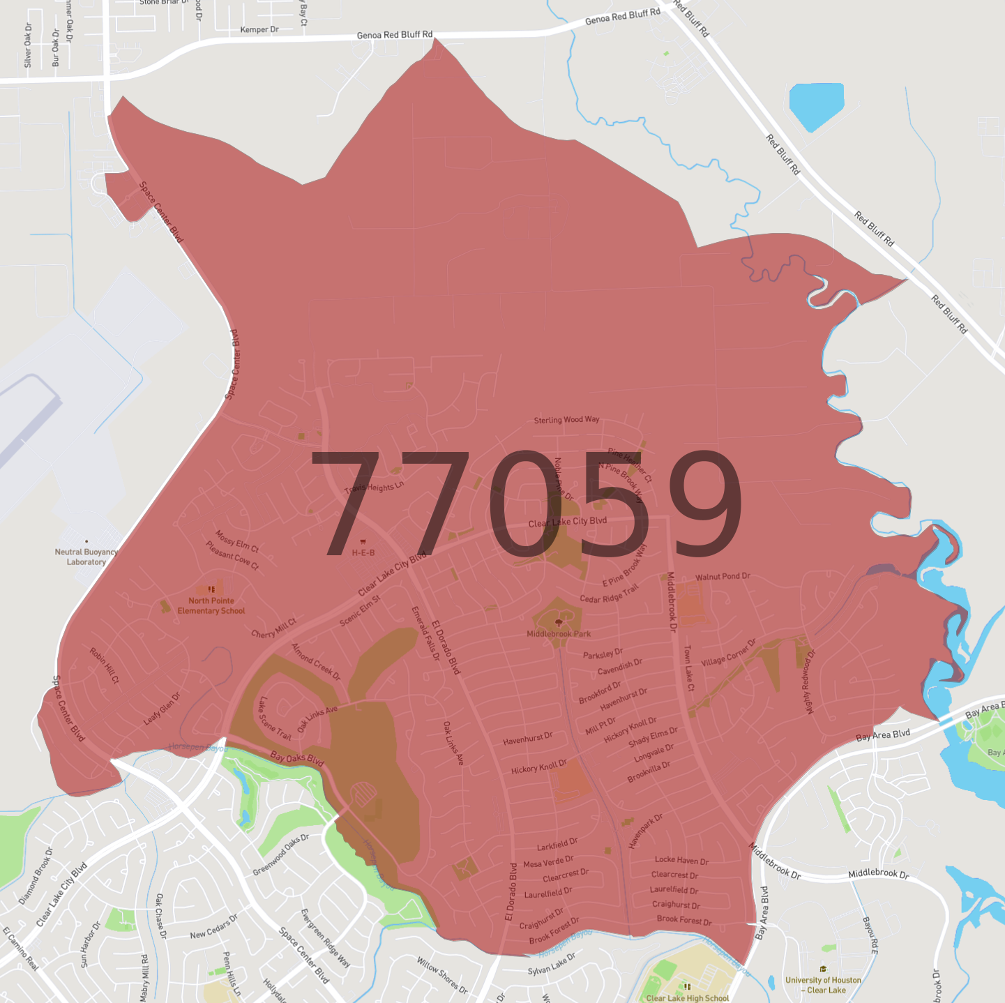 Zip Code 77059 - AtlasBig.com