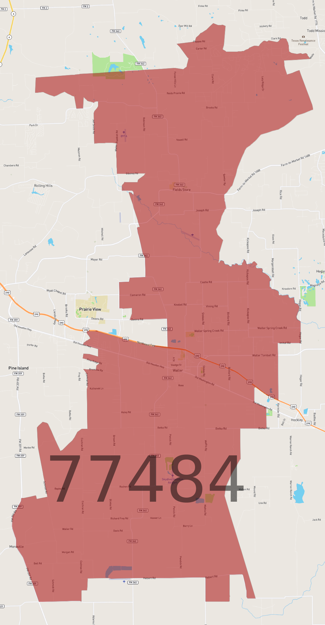 Zip Code 77484 - AtlasBig.com