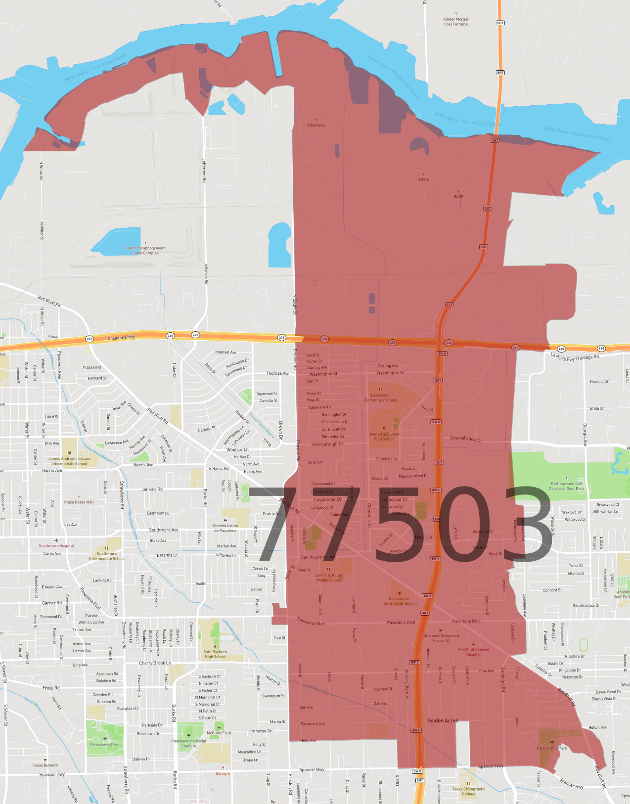 Zip Code 77503 - AtlasBig.com