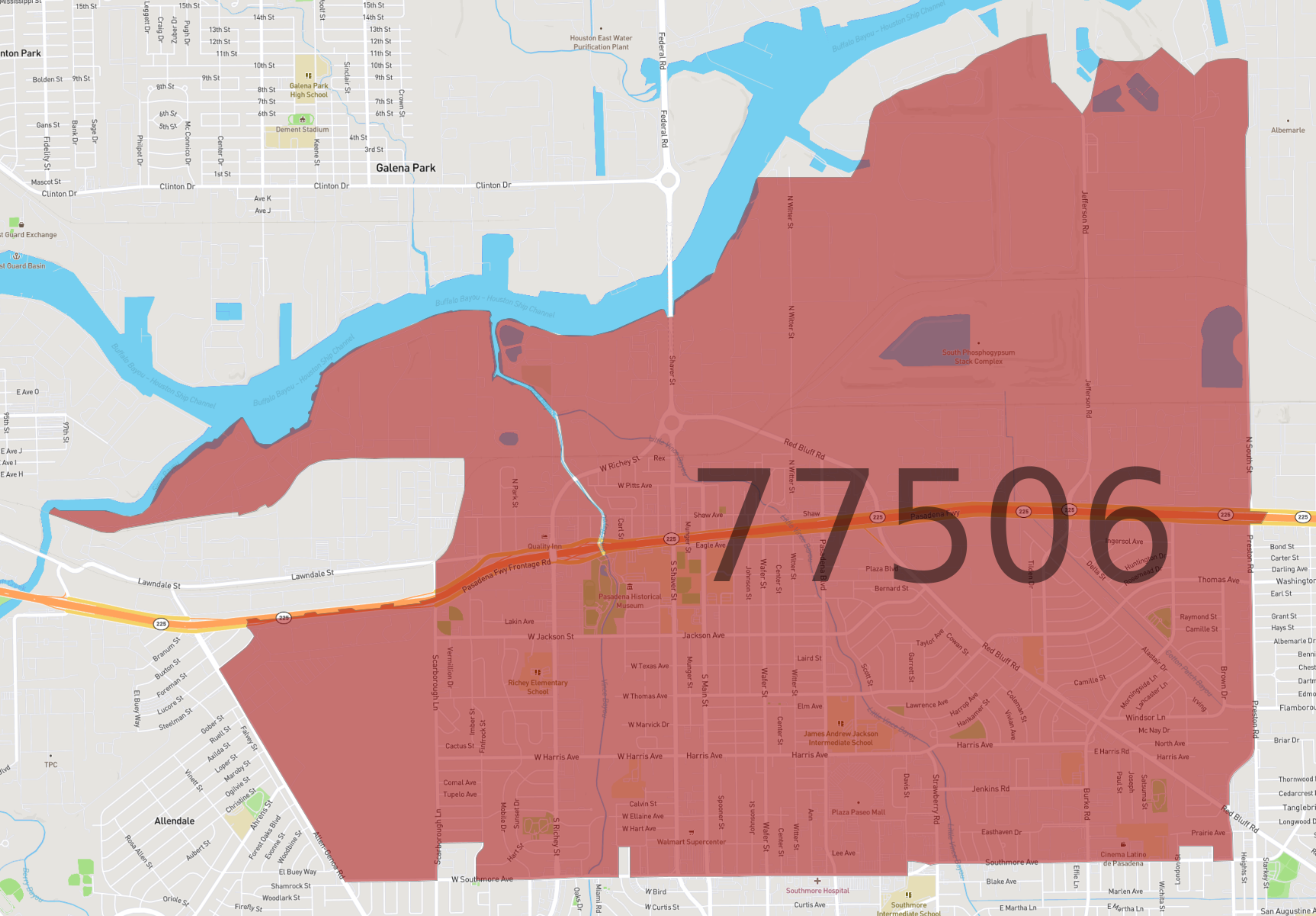 Zip Code 77506 - AtlasBig.com