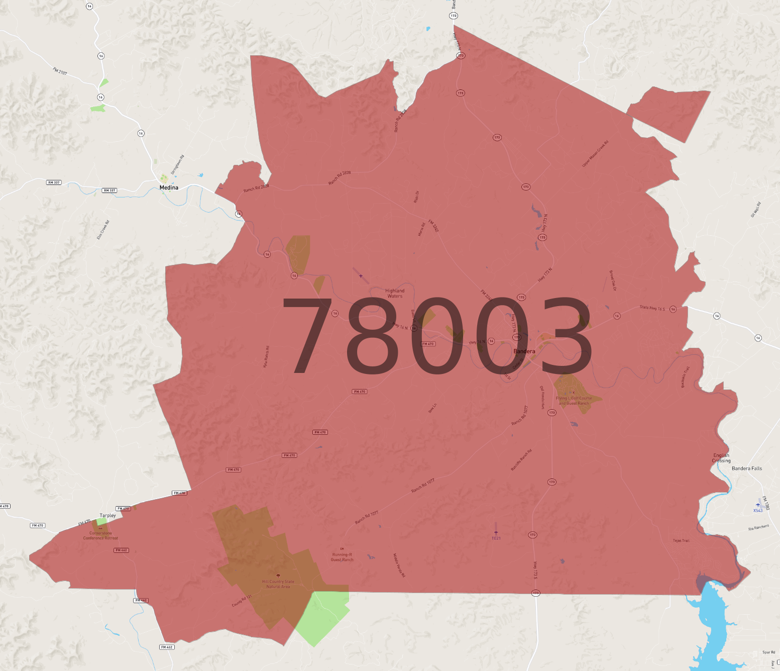 Zip Code 78003 - AtlasBig.com