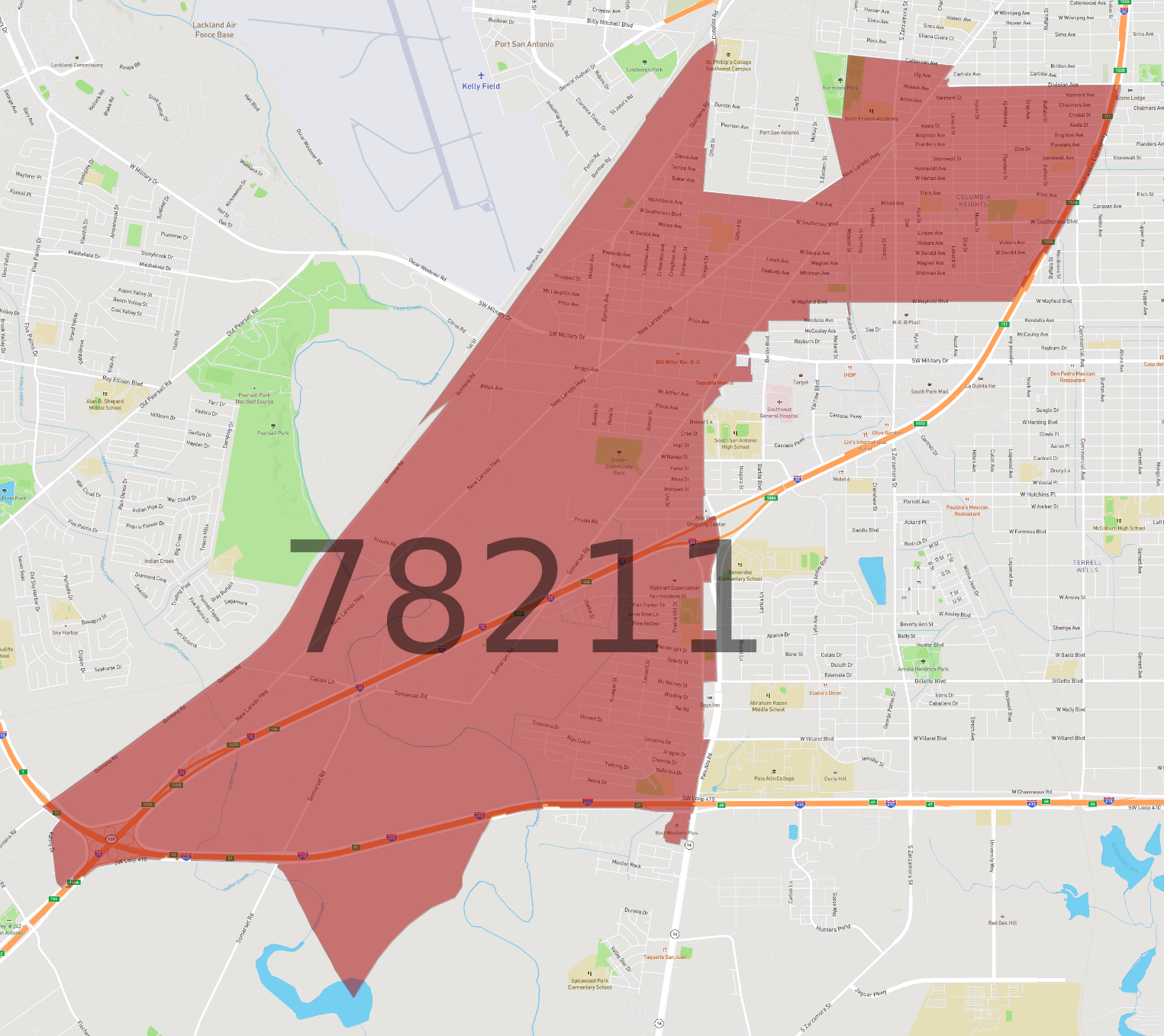 Zip Code 78211 - AtlasBig.com