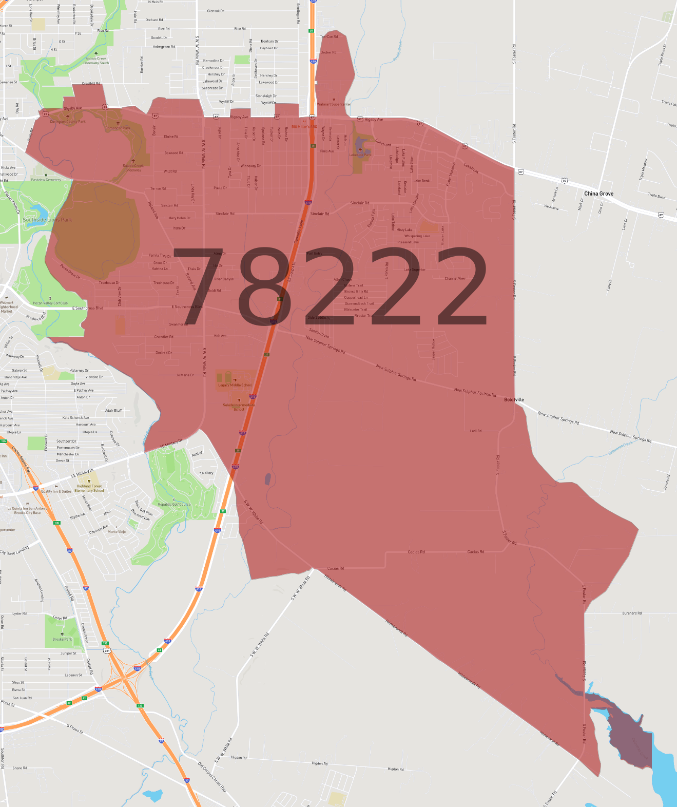 Zip Code 78222 - AtlasBig.com