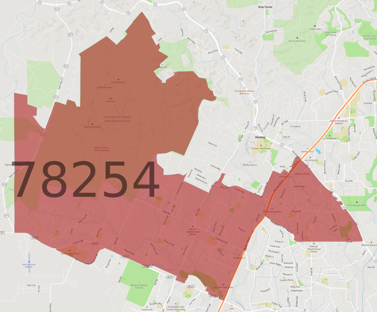 Zip Code 78254 - AtlasBig.com