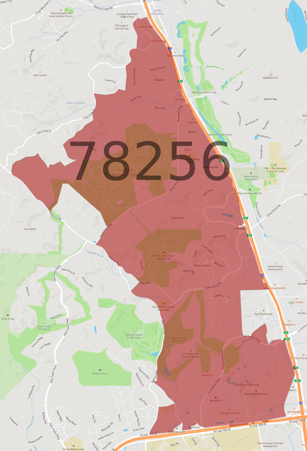 Zip Code 78256 - AtlasBig.com