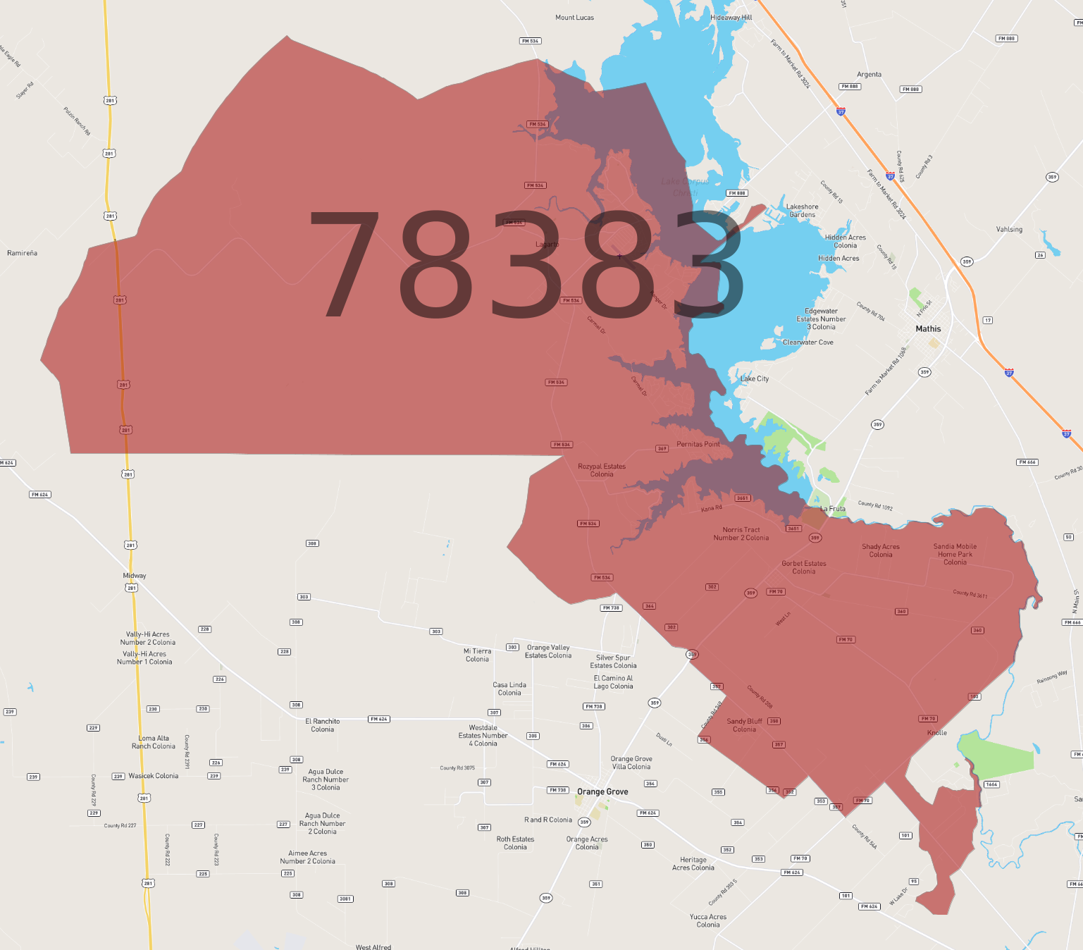 Zip Code 78383 - AtlasBig.com