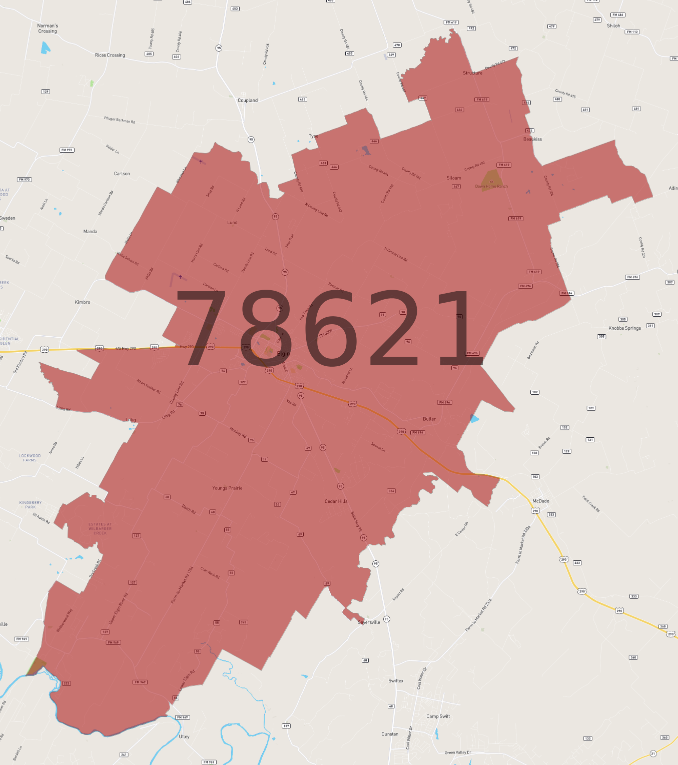 Zip Code 78621 - AtlasBig.com