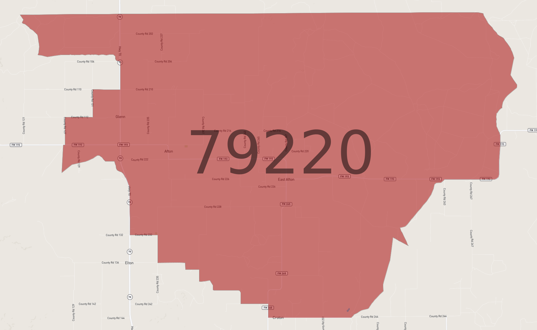 Zip Code 79220 AtlasBig zip-code-79220-atlasbig