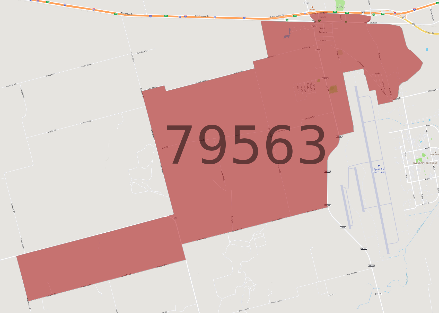 Zip Code 79563 - AtlasBig.com