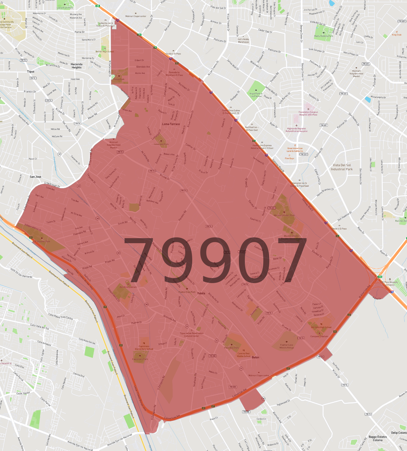 Zip Code 79907