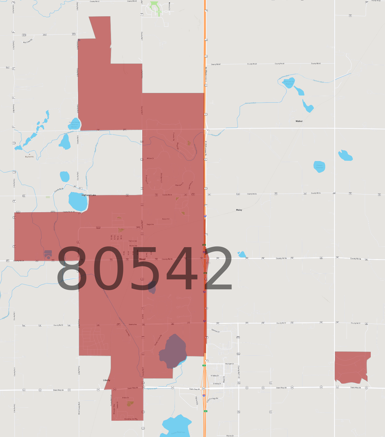 Zip Code 80542 - AtlasBig.com