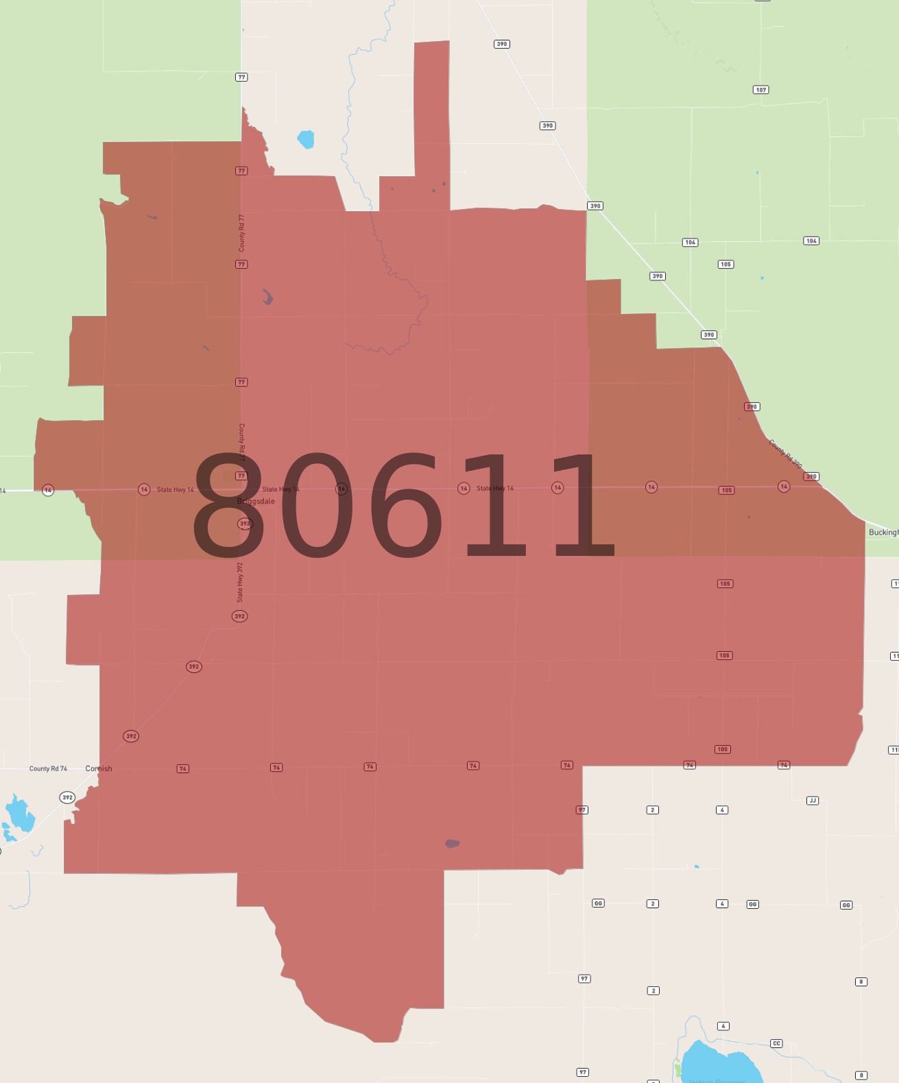 Zip Code 80611 - AtlasBig.com